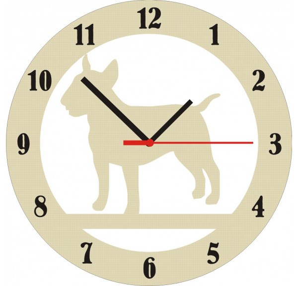 Bull Terrier Clock